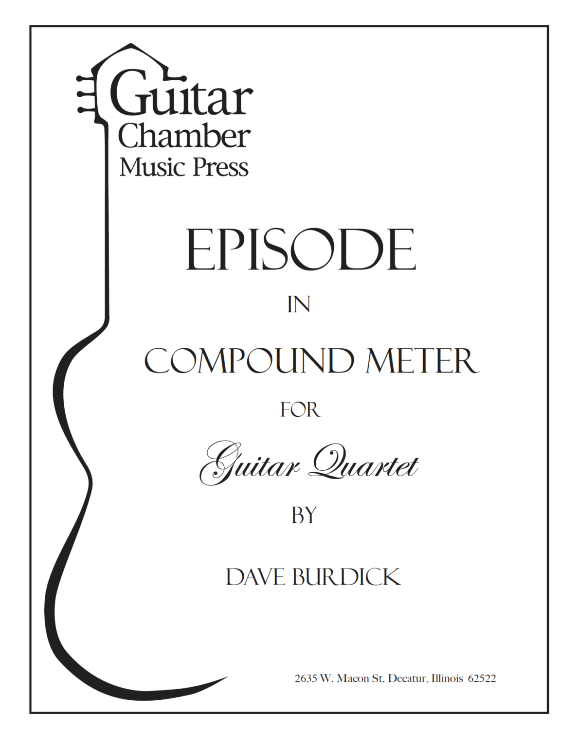 Episode in Compound Meter – Guitar Chamber Music Press