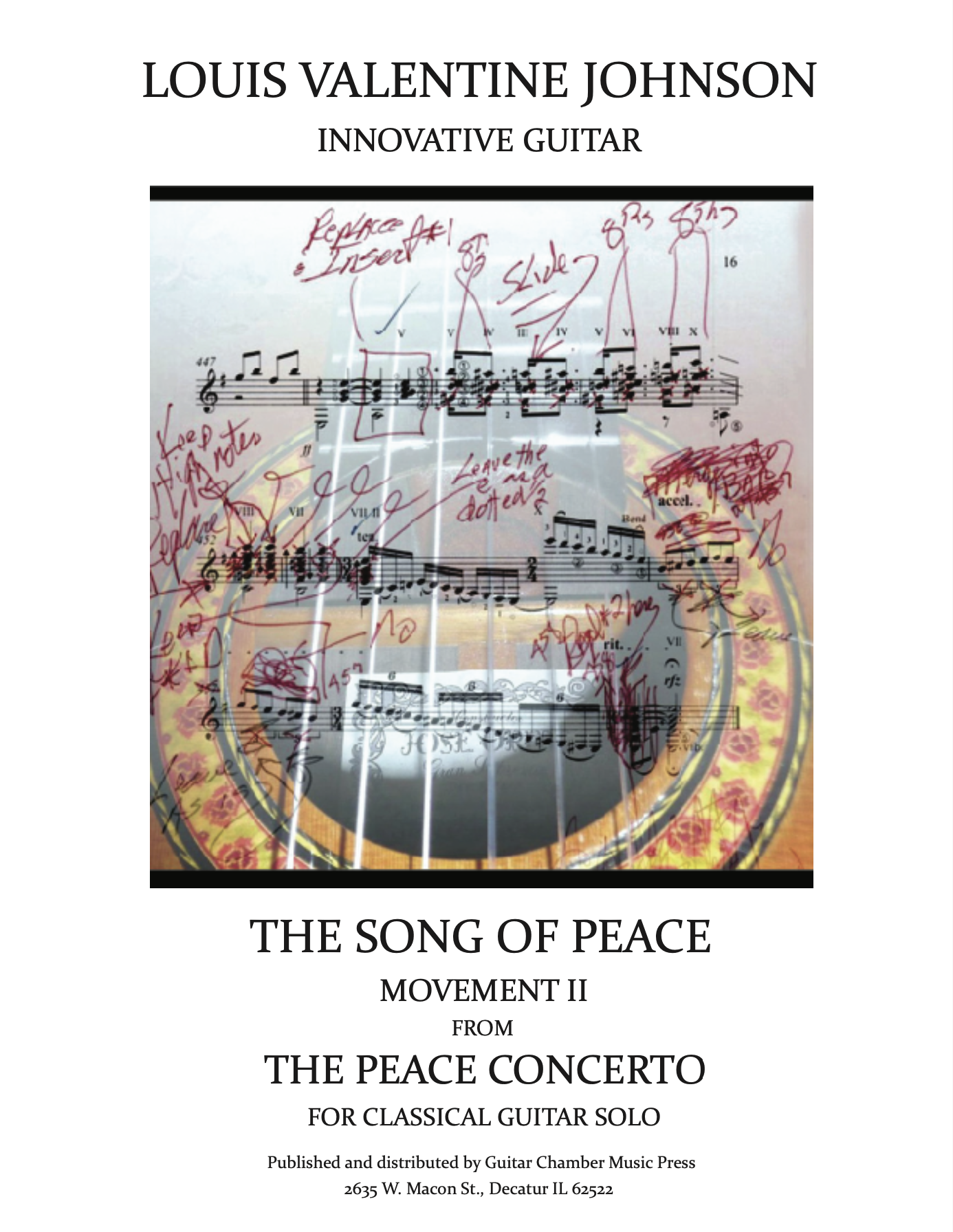 The Song of Peace – Guitar Chamber Music Press