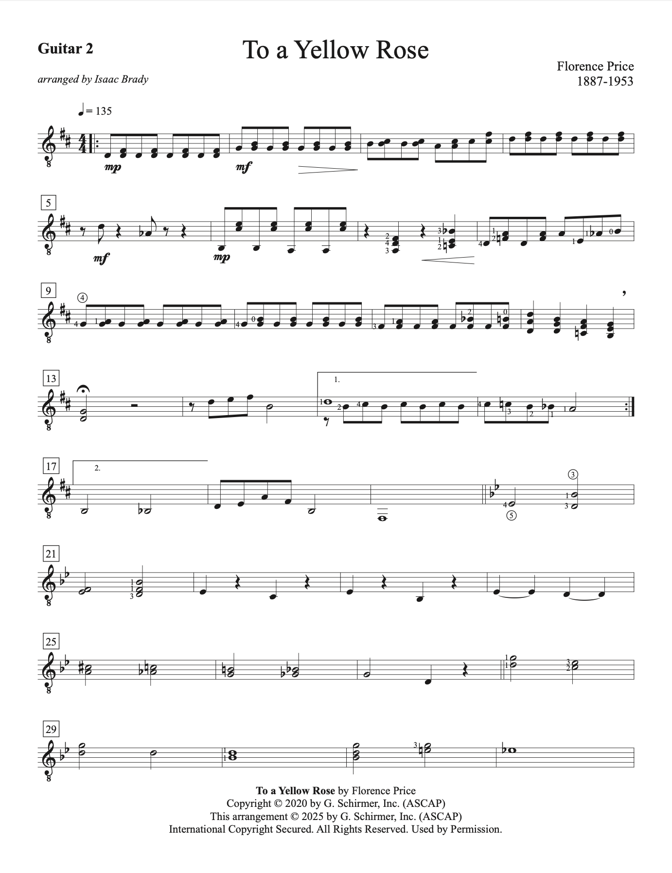 Three Roses – Guitar Chamber Music Press